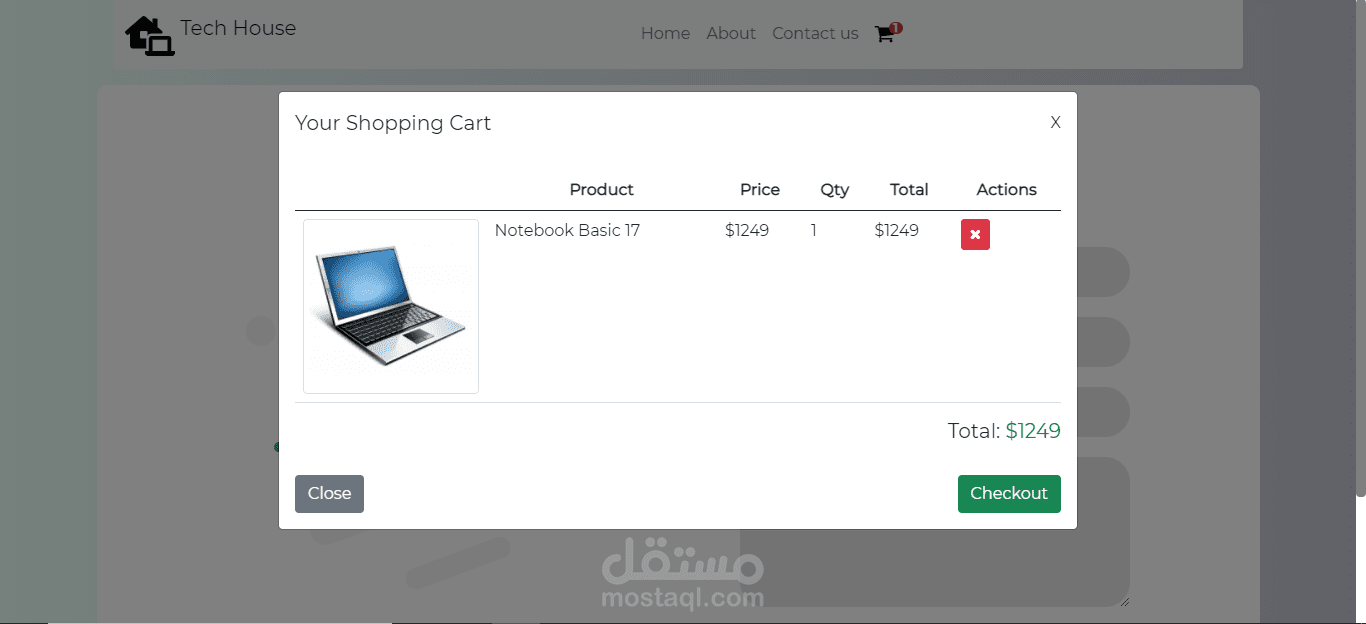 Ecommerce Javascript Ajax Project | مستقل