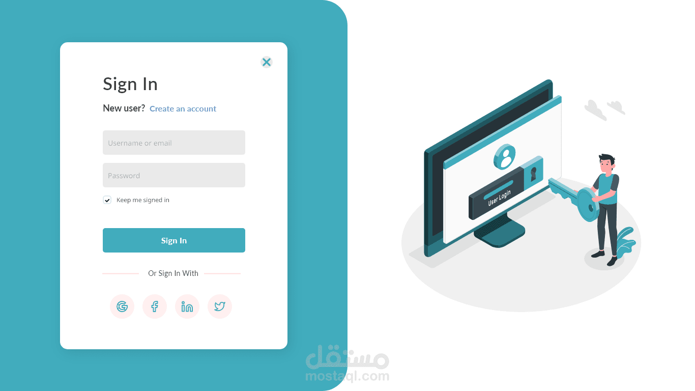 sign in page | مستقل