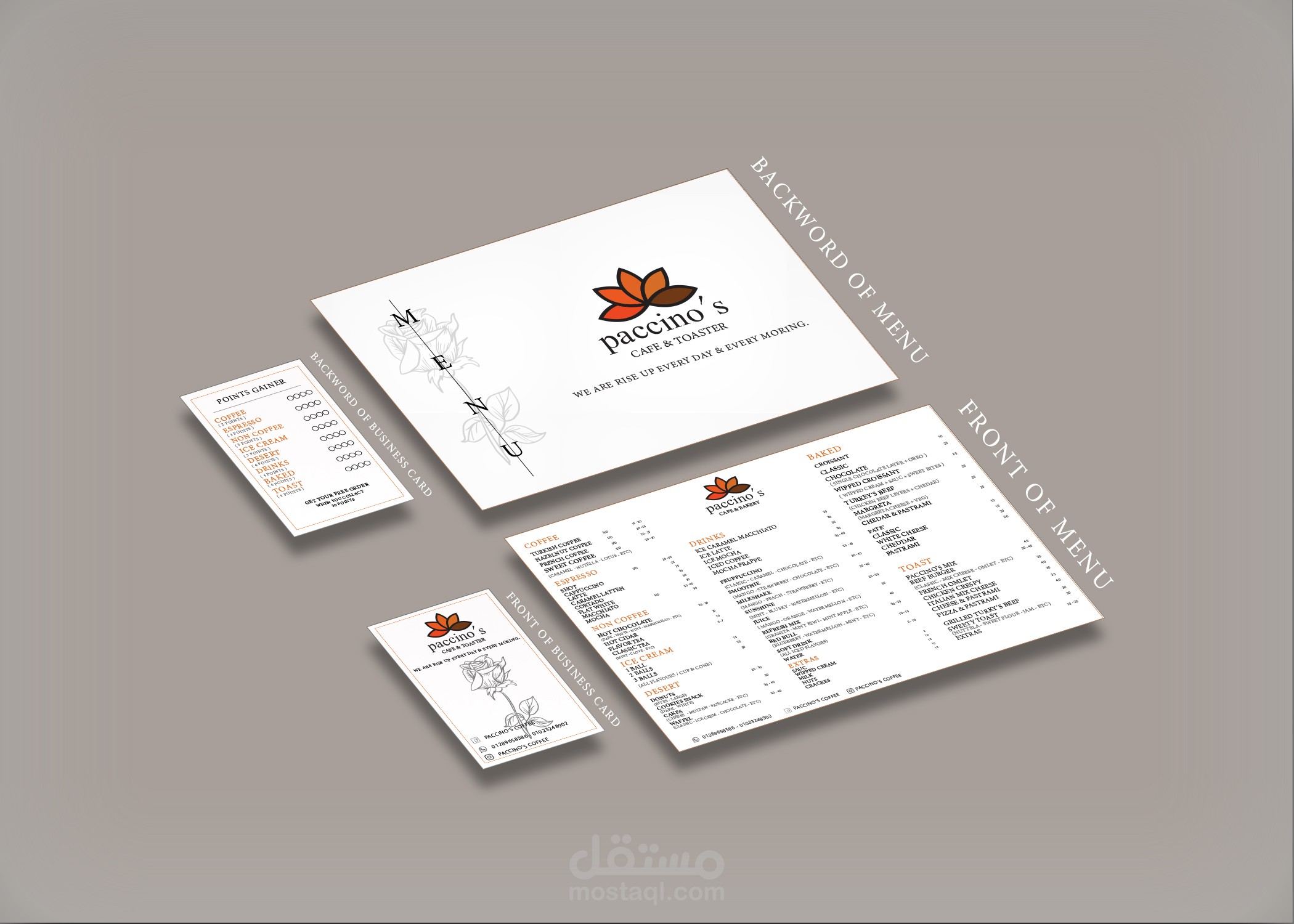 paccino's brand & visual identity | مستقل