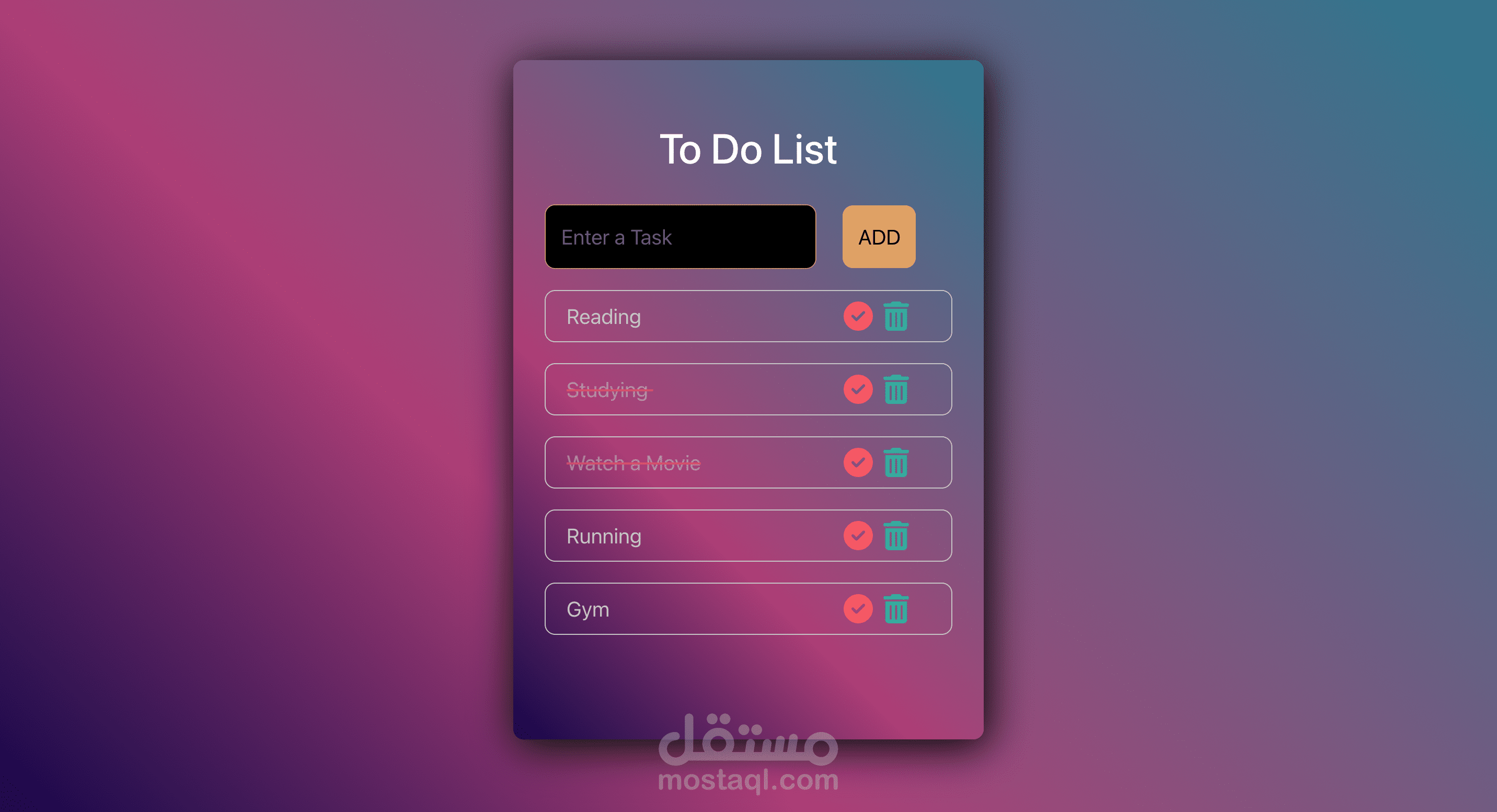 To Do List | مستقل