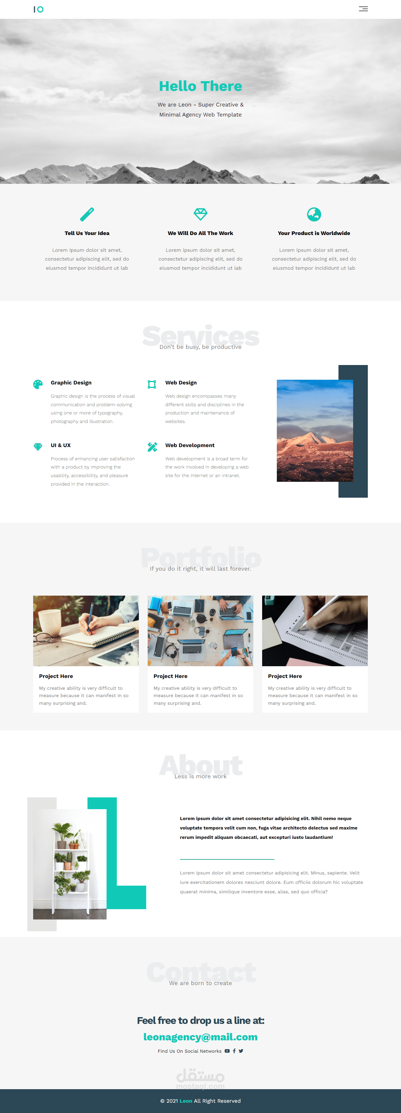 Leon Template | مستقل