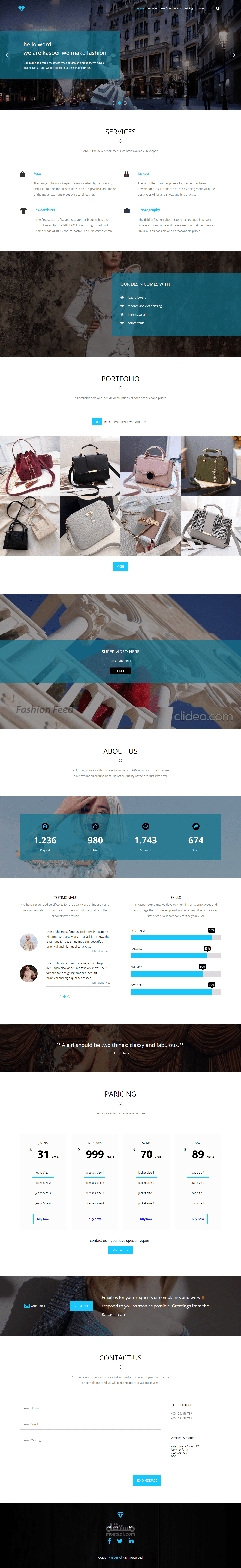 Responsive Template 2 With HTML & CSS | مستقل