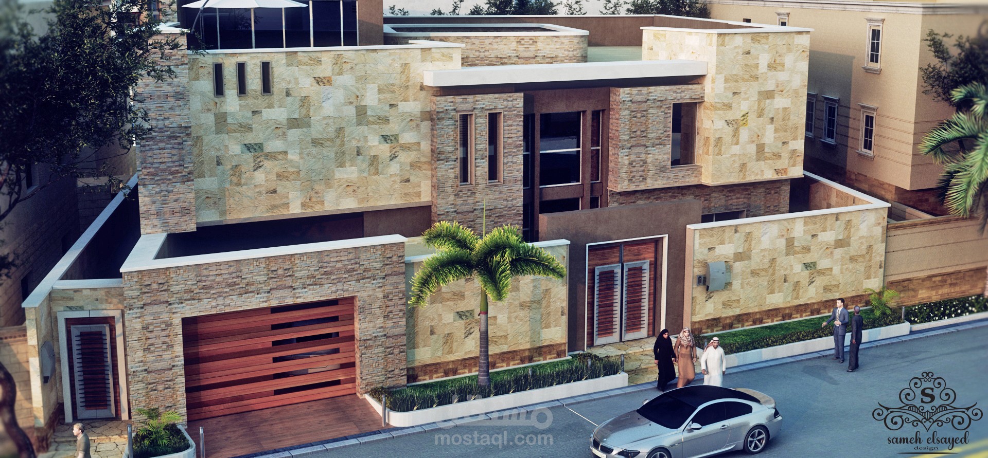 Exterior house design in Saudi Arabia | مستقل