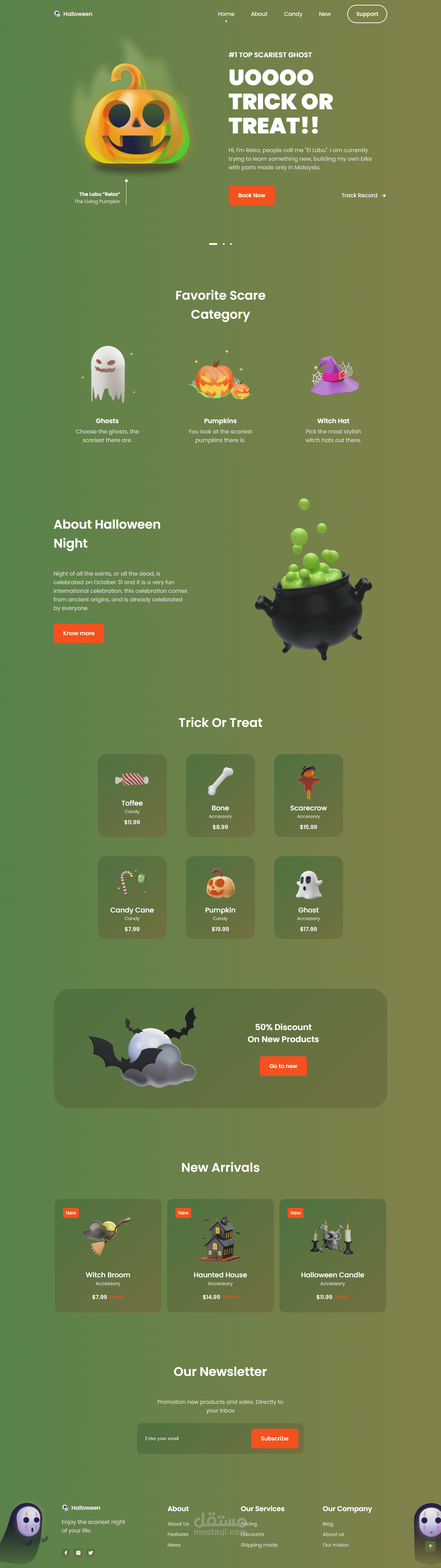 Halloween Website | مستقل