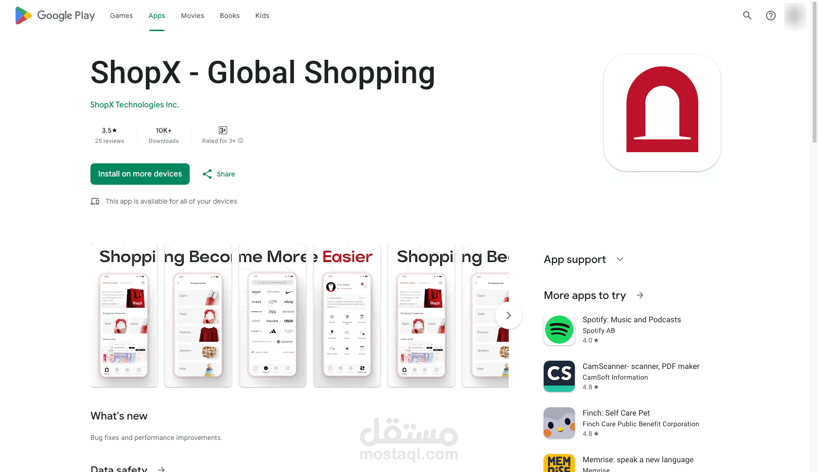ShopX - Global Shopping | مستقل