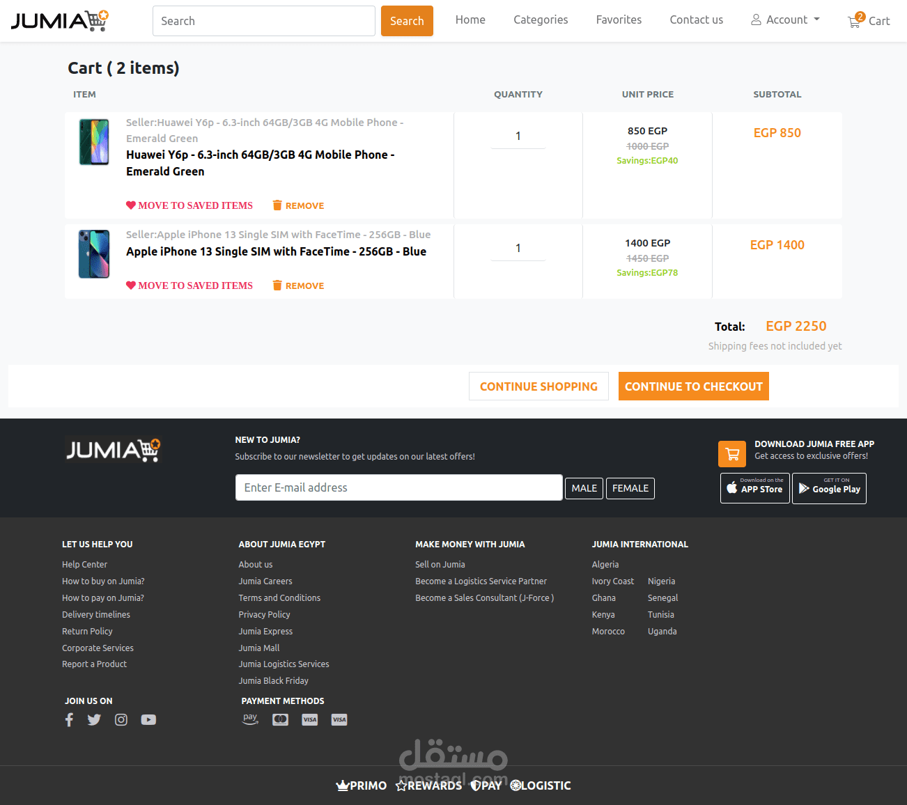 jumia clone | مستقل