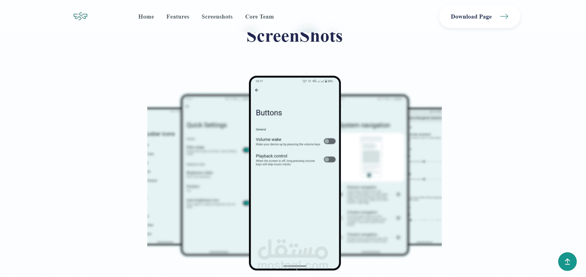 React Landing Page Android Open source website | مستقل