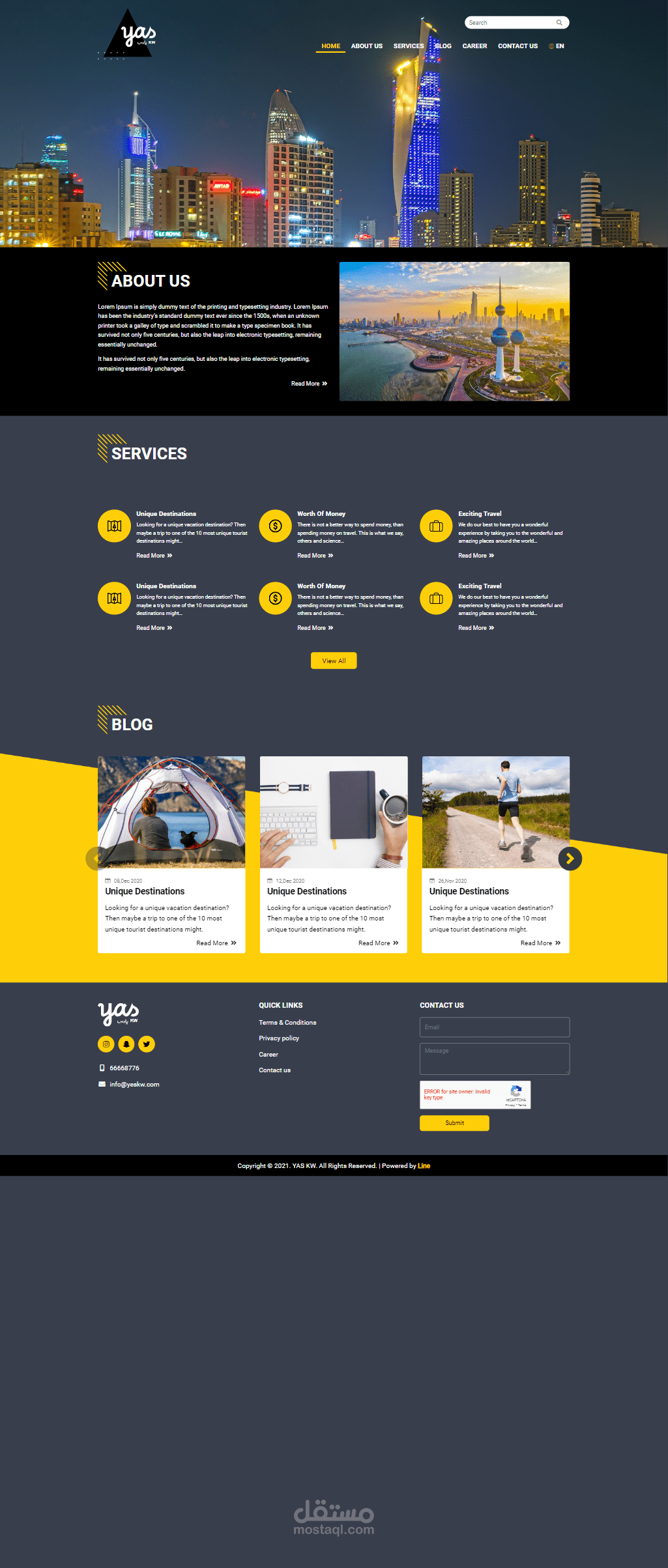 YAS Website | مستقل