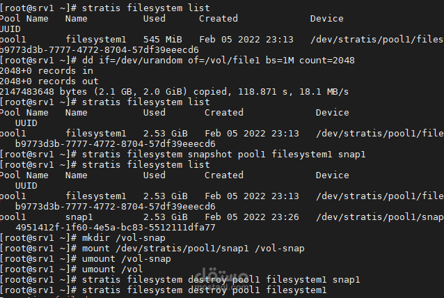 Linux Disks Partitioning Using Lvm Stratis And Vdo مستقل
