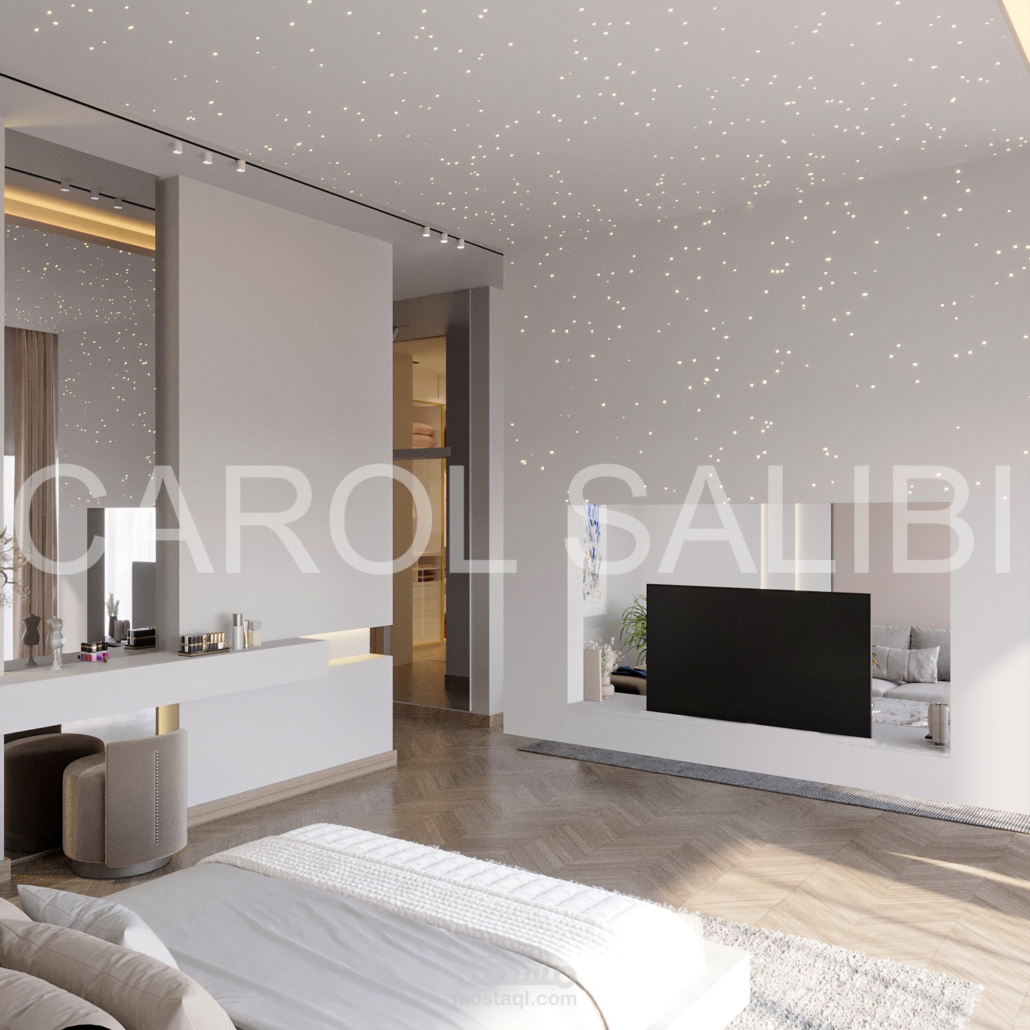 STAR LIGHTNING MASTER BEDROOM DESIGN -FUTURISTIC | مستقل