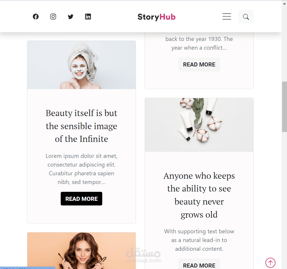 a responsive web Pages using Bootstrap5 | مستقل
