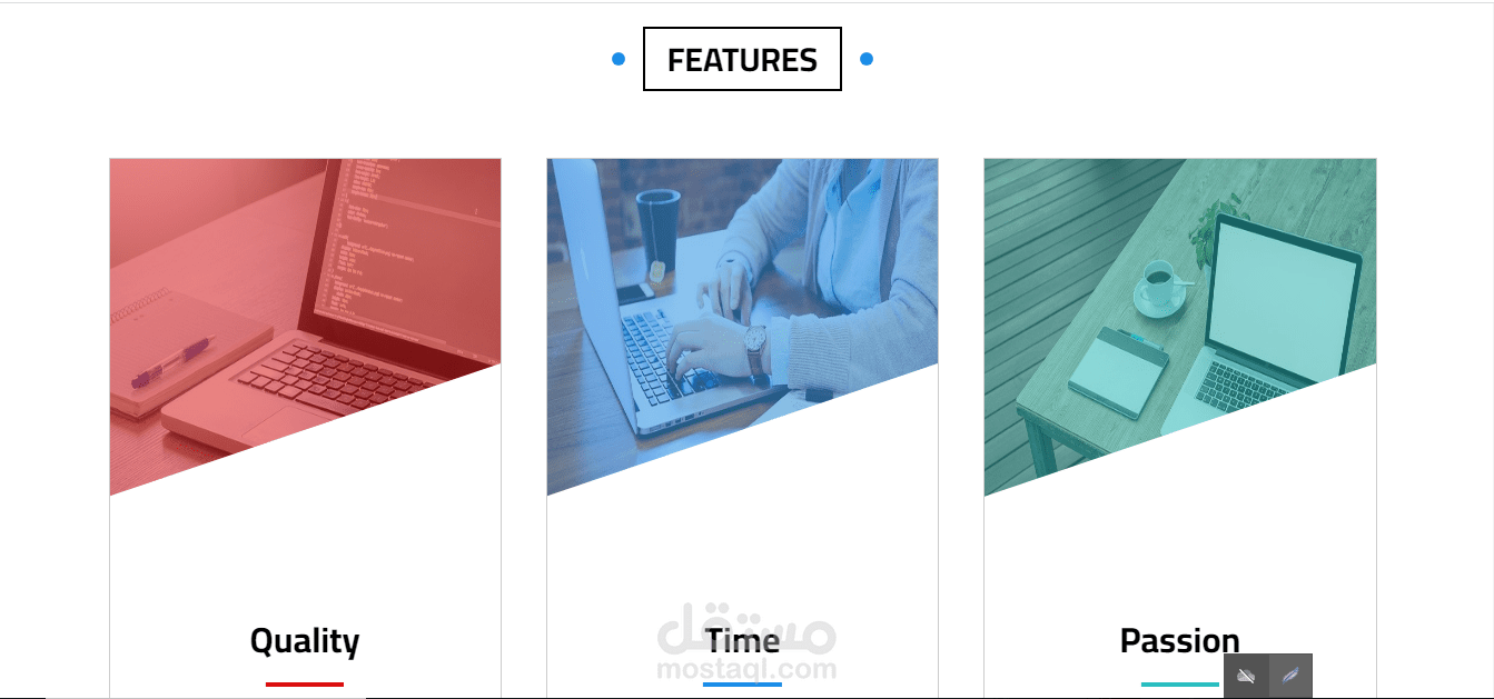 موقع الكتروني مصمم بhtml&css | مستقل