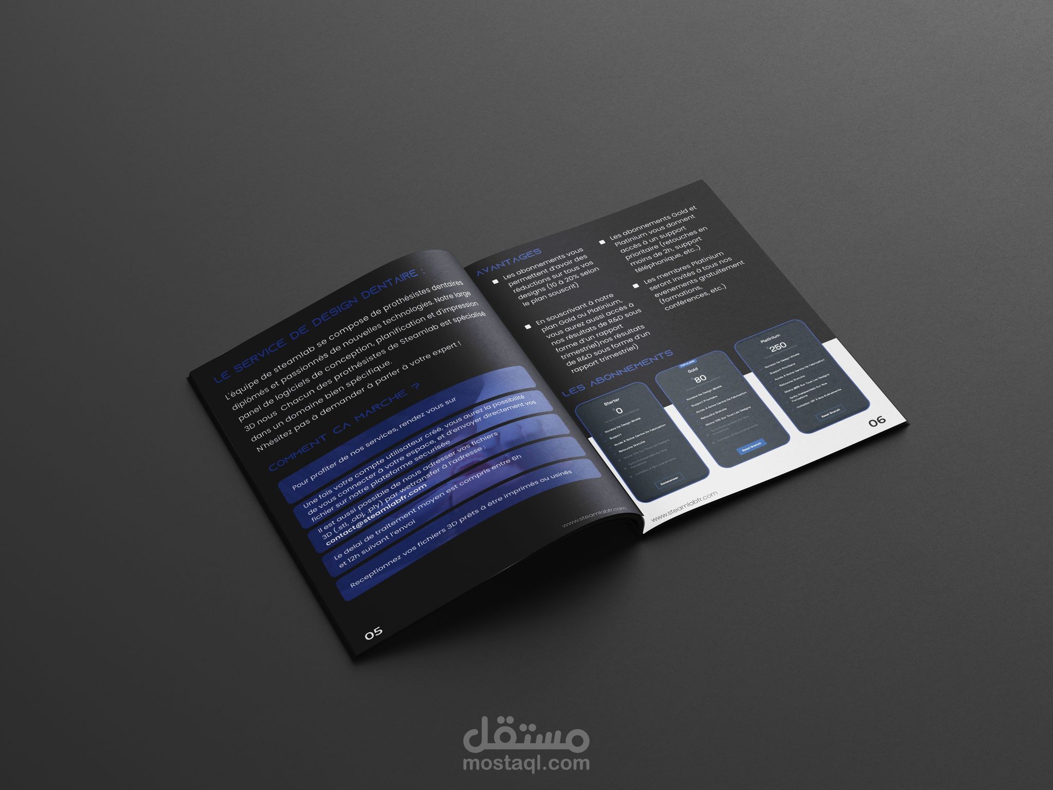 Brochure: Steamlab | مستقل