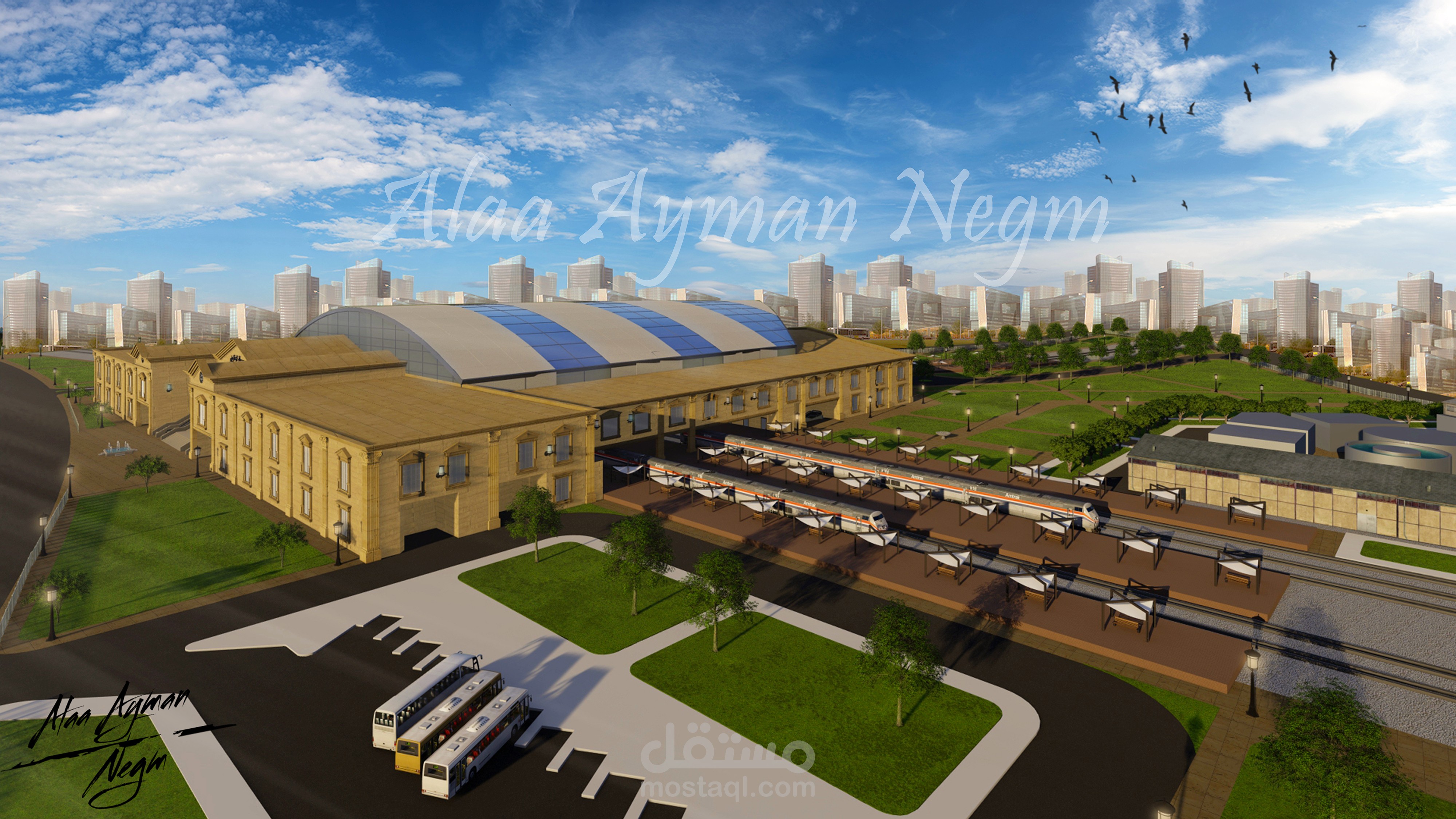Graduation project (Train station design) | مستقل