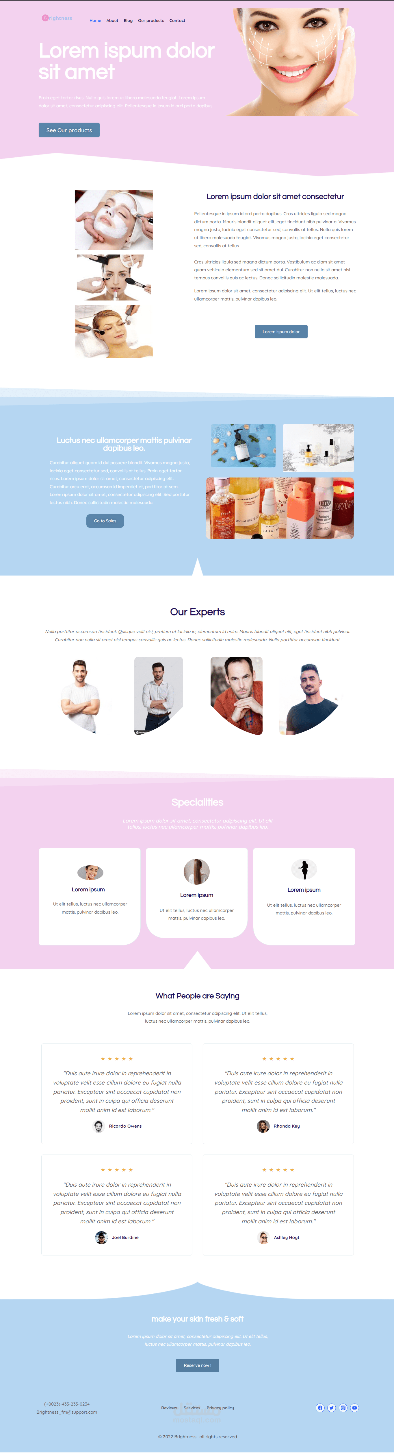 Homepage with wordpress | مستقل