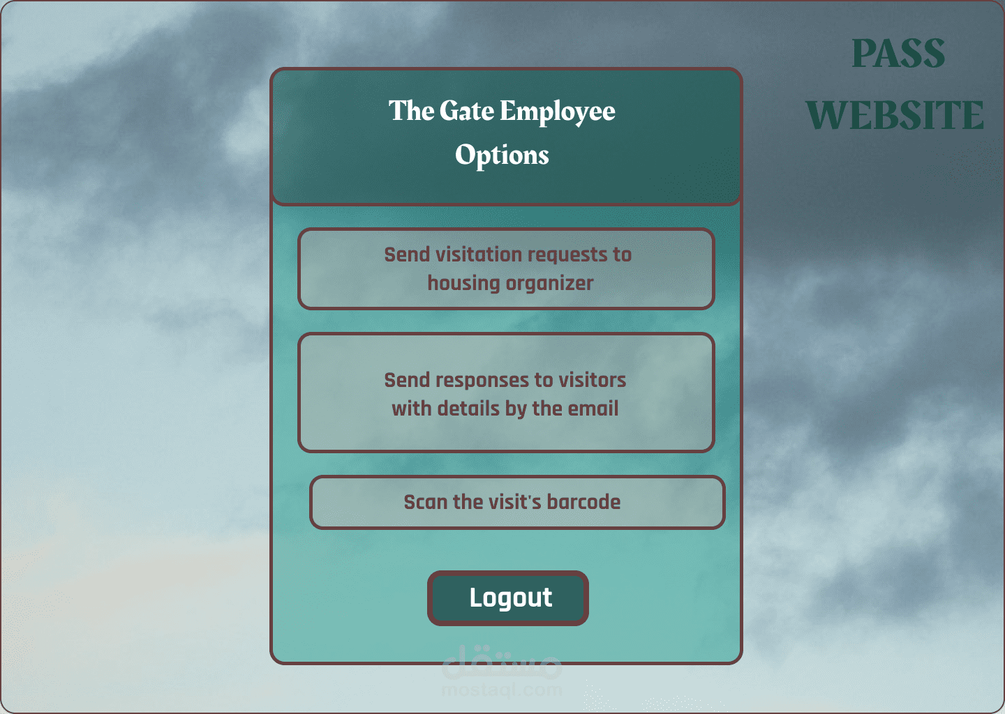 موقع حجز مواعيد لزيارات موظفين في منشأة (مطار) | مستقل