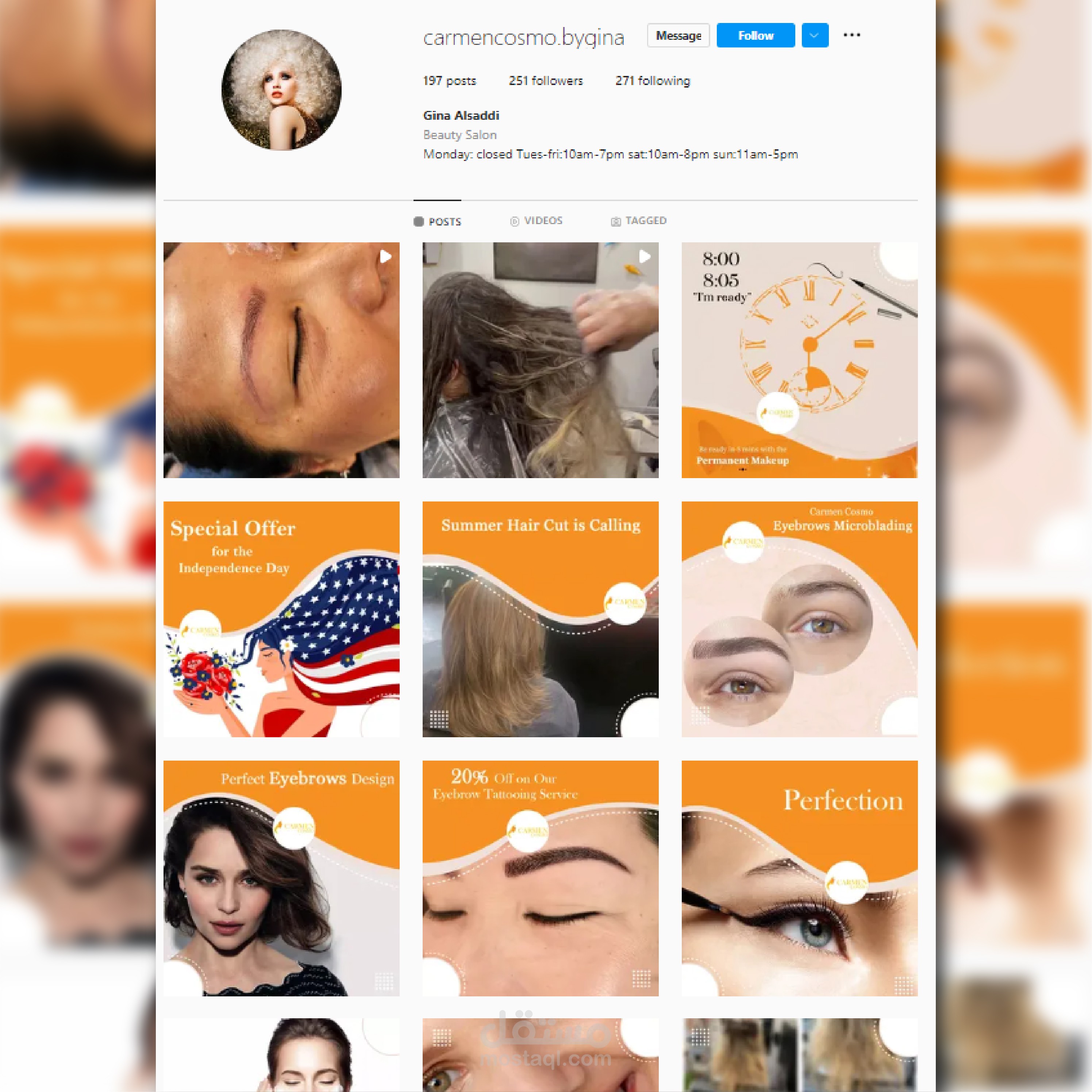 إدارة حسابات وسائل التواصل الاجتماعي Carmen Cosmo | مستقل