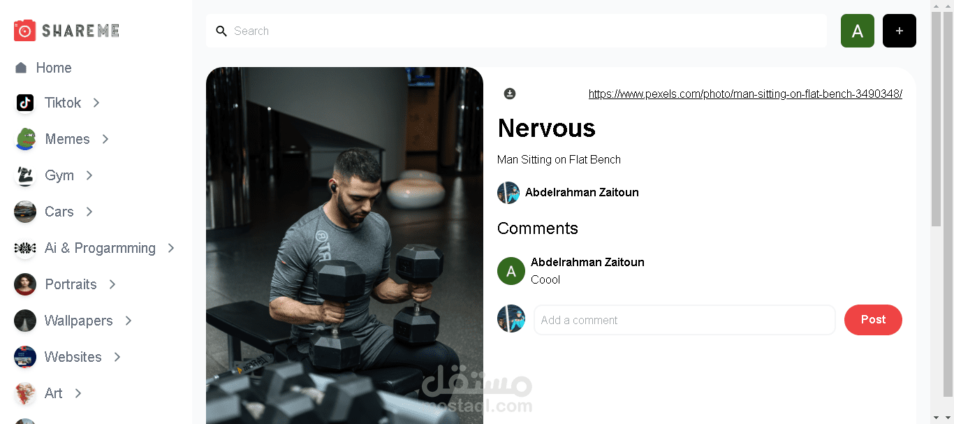 Shareme: A Full-Stack Social Media Application | مستقل