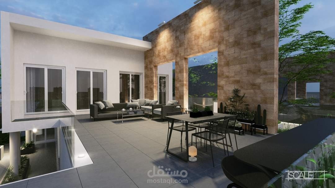 Landscape Design Front yard and back yard. Private Villa | Sea Shell ...