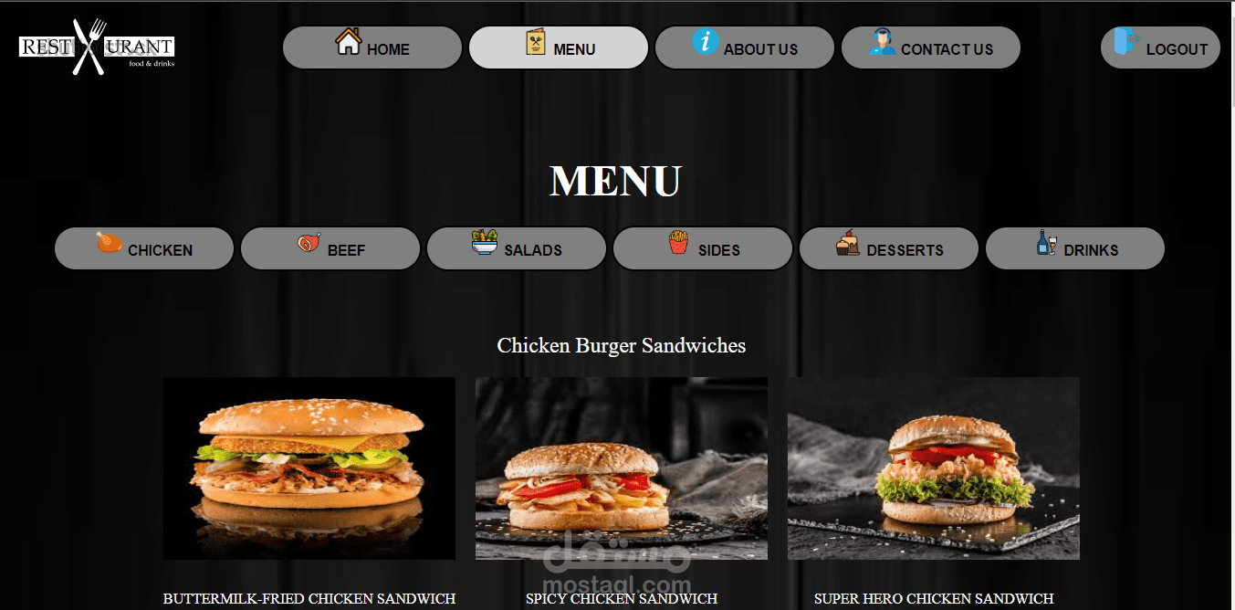 Online Restaurant Management System | مستقل