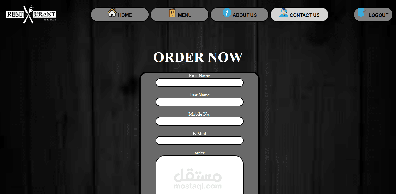 Online Restaurant Management System | مستقل