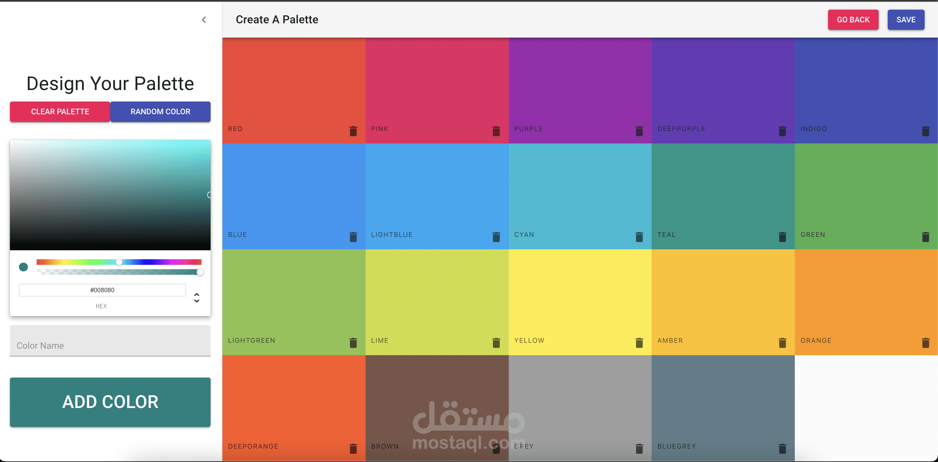 React color app 