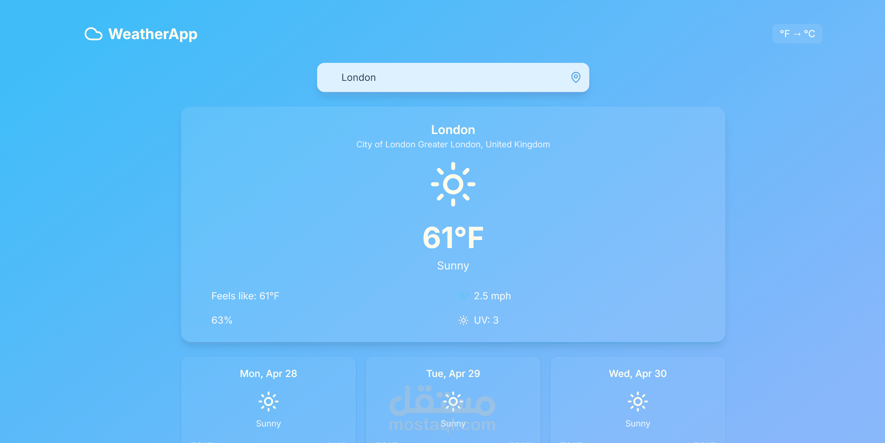 Weather App | مستقل