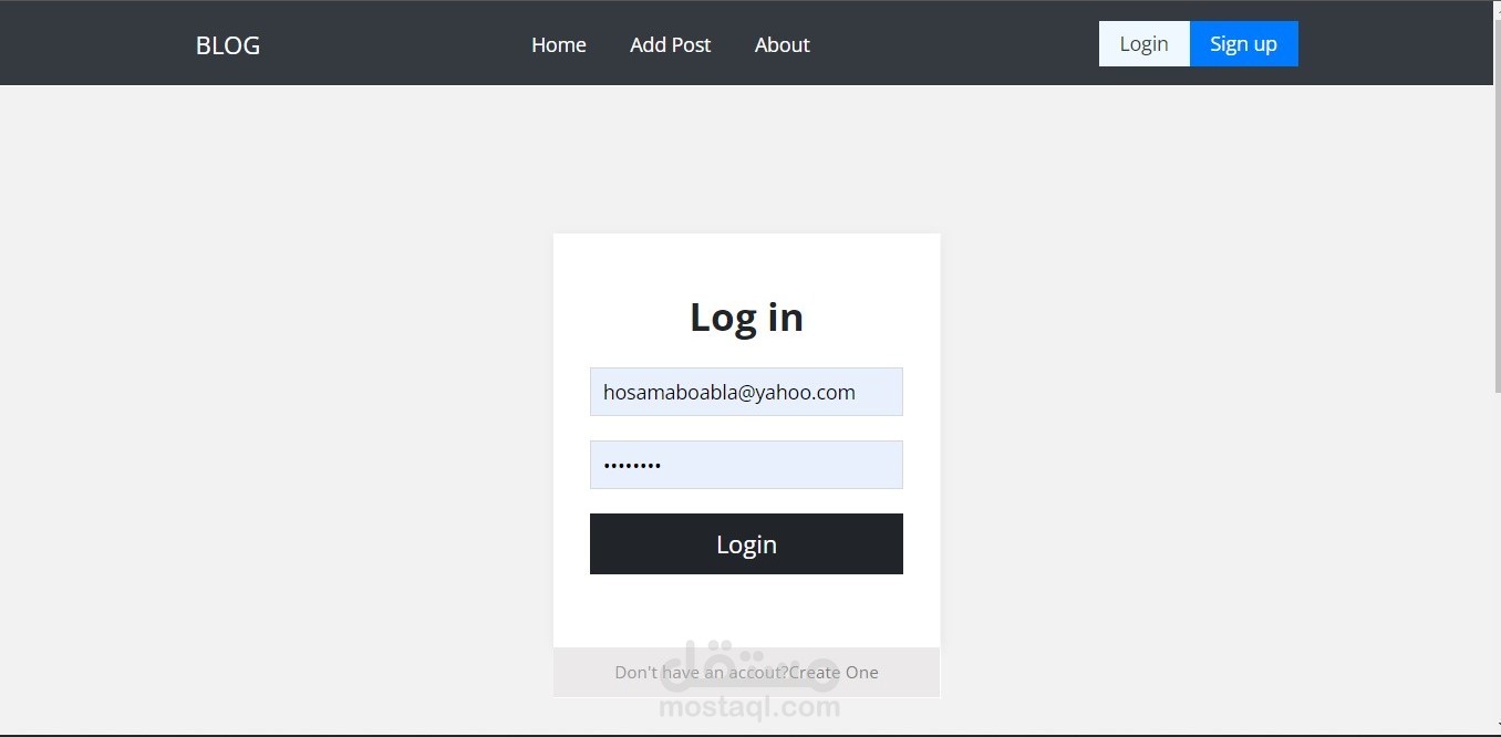 Blog Website using MERN stack | مستقل