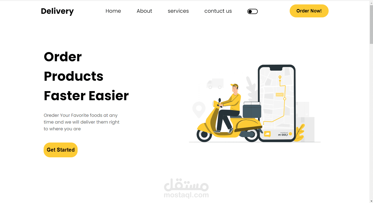 Front end / HTML5 / css3 / js / scss / bootstrap | مستقل