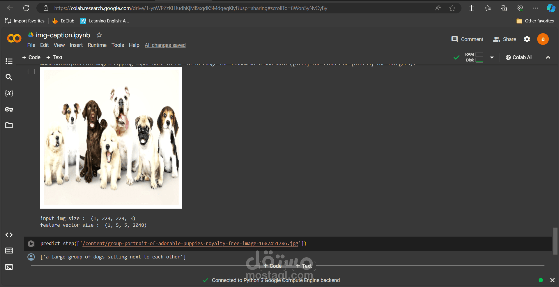 Image Caption Generator with CNN & LSTM | مستقل Image Caption Generator with CNN & LSTM | مستقل