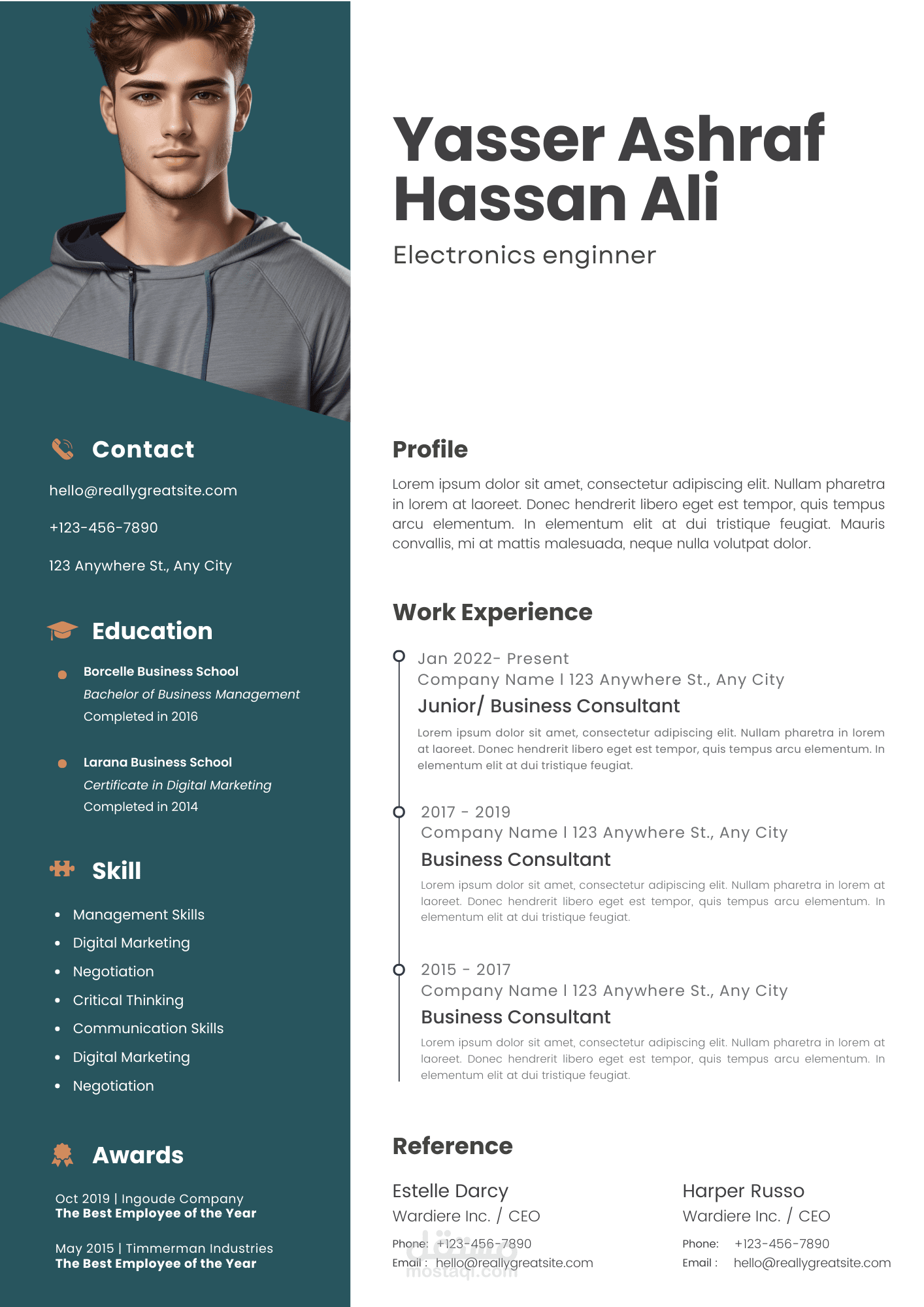 professional cv | مستقل