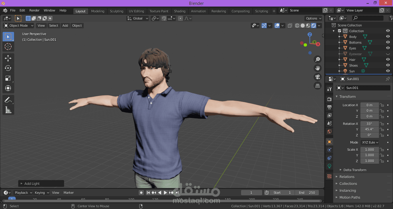 Adrian Gochila 3D Rigged Character 3D model | مستقل