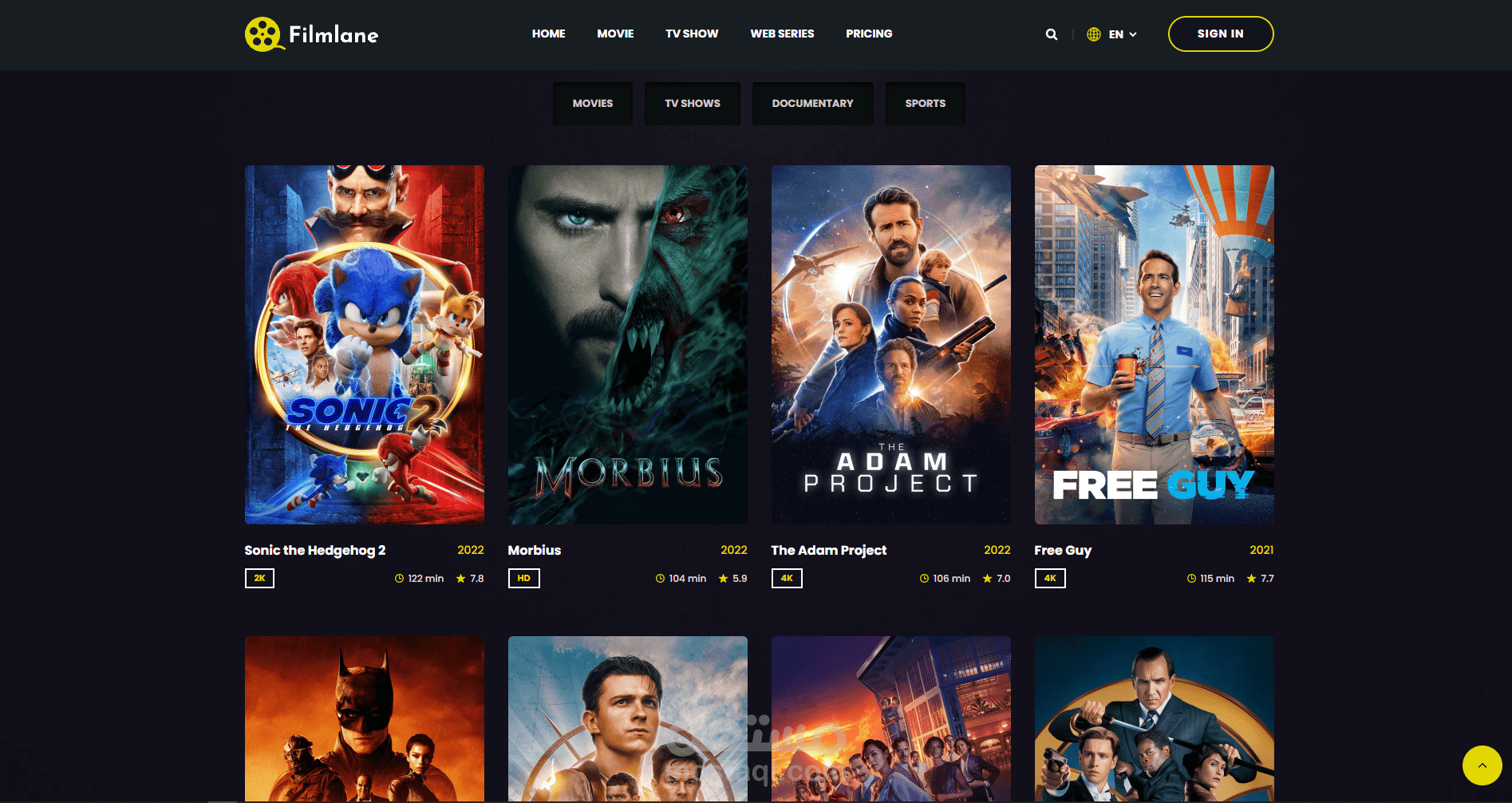 Filmlane Online movie store | مستقل