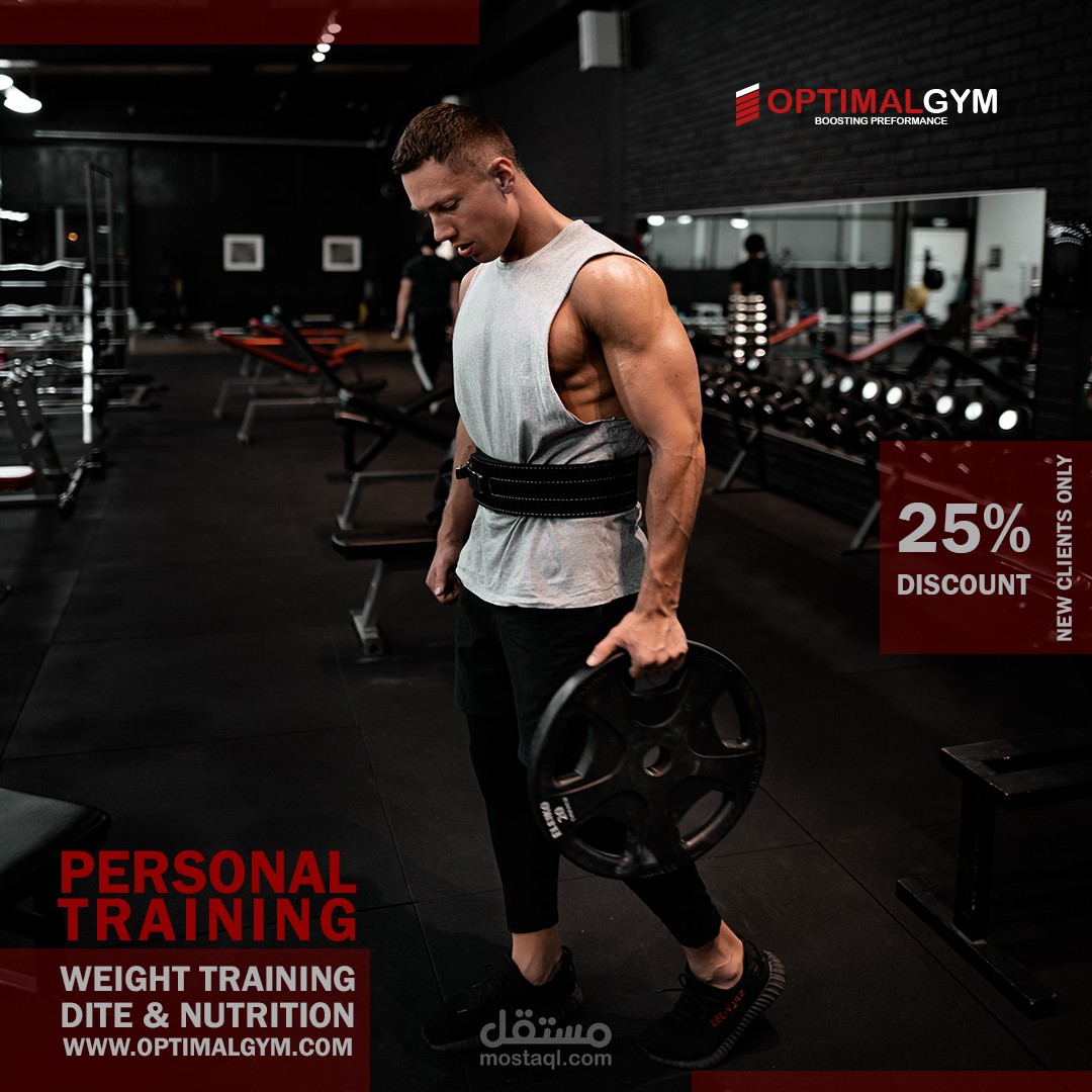 Social Media Designs for OPTIMAL GYM | مستقل