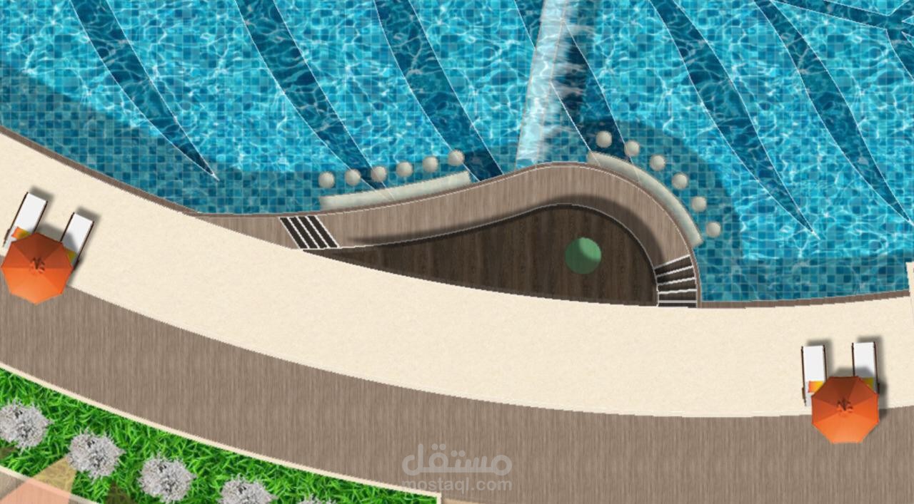 LANDSCAPE design for a resort at MARSA ALAM on 5000 meters square | مستقل
