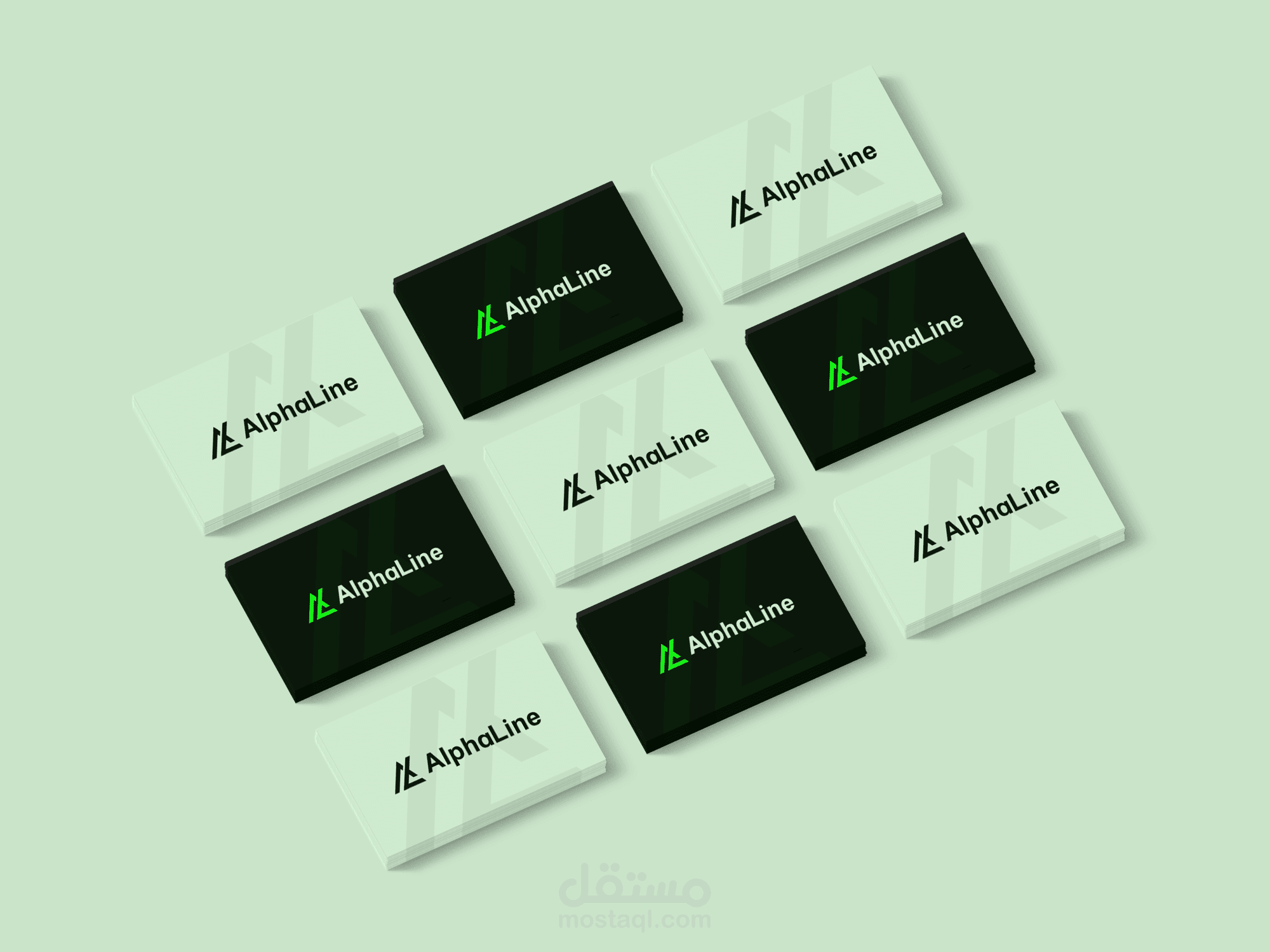 AlphaLine structural engineering | Logo & Brand identity | مستقل