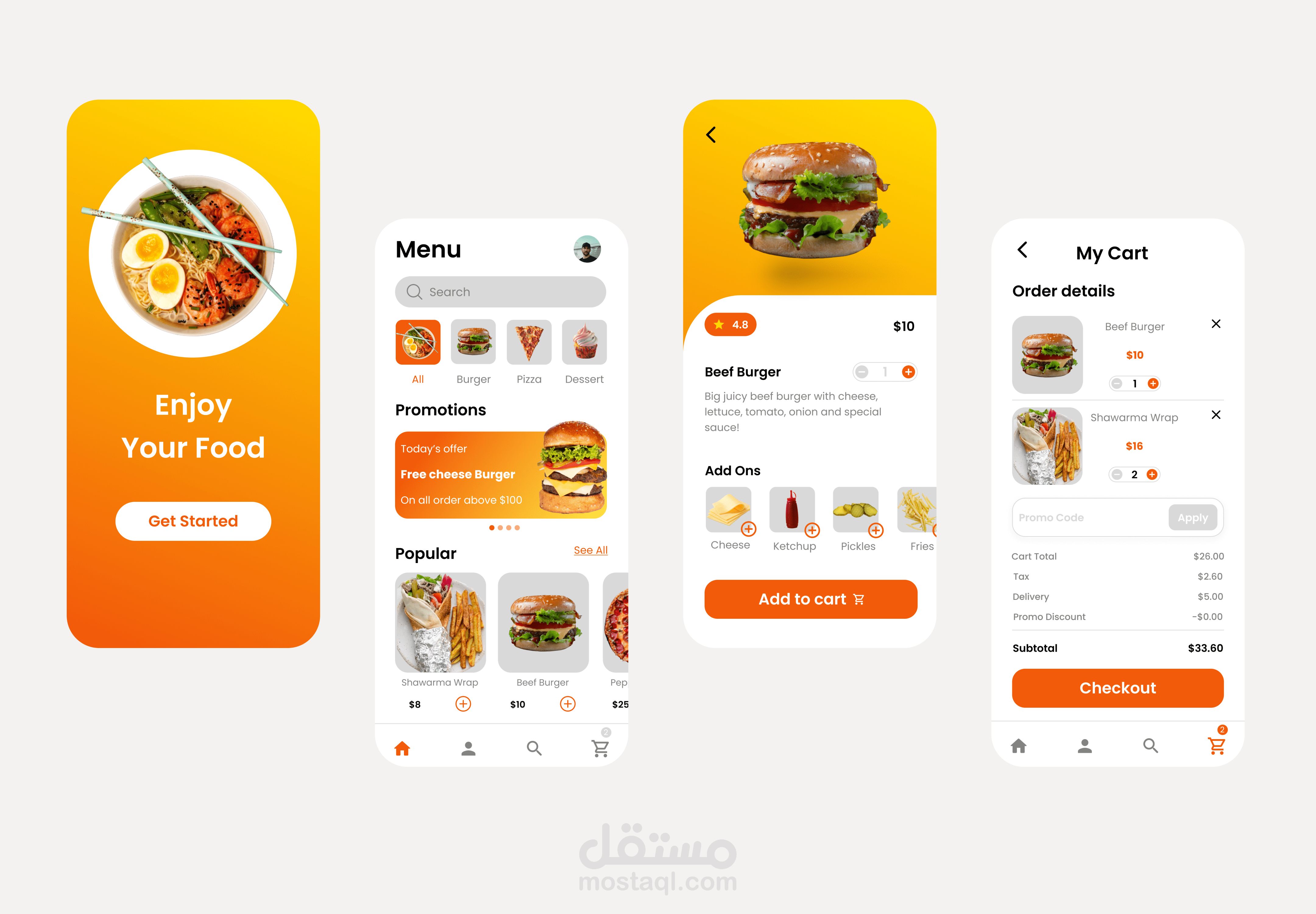 Food Delivery App | مستقل