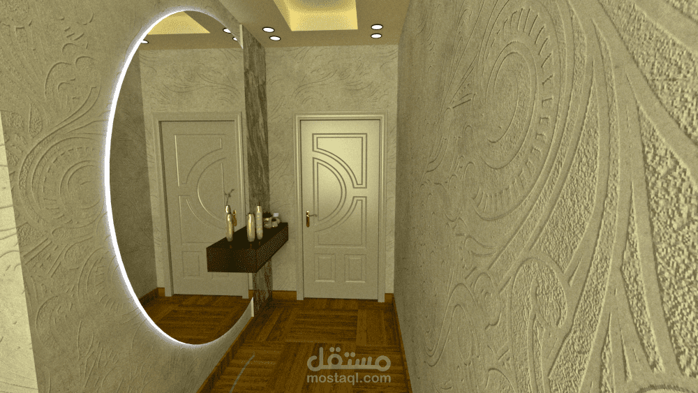 تصميم داخلي لشقة سكنية | مستقل