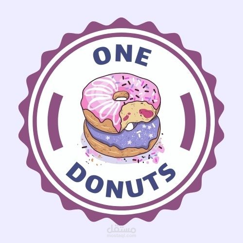 لمطعم دونتس مشهور Logo design | مستقل