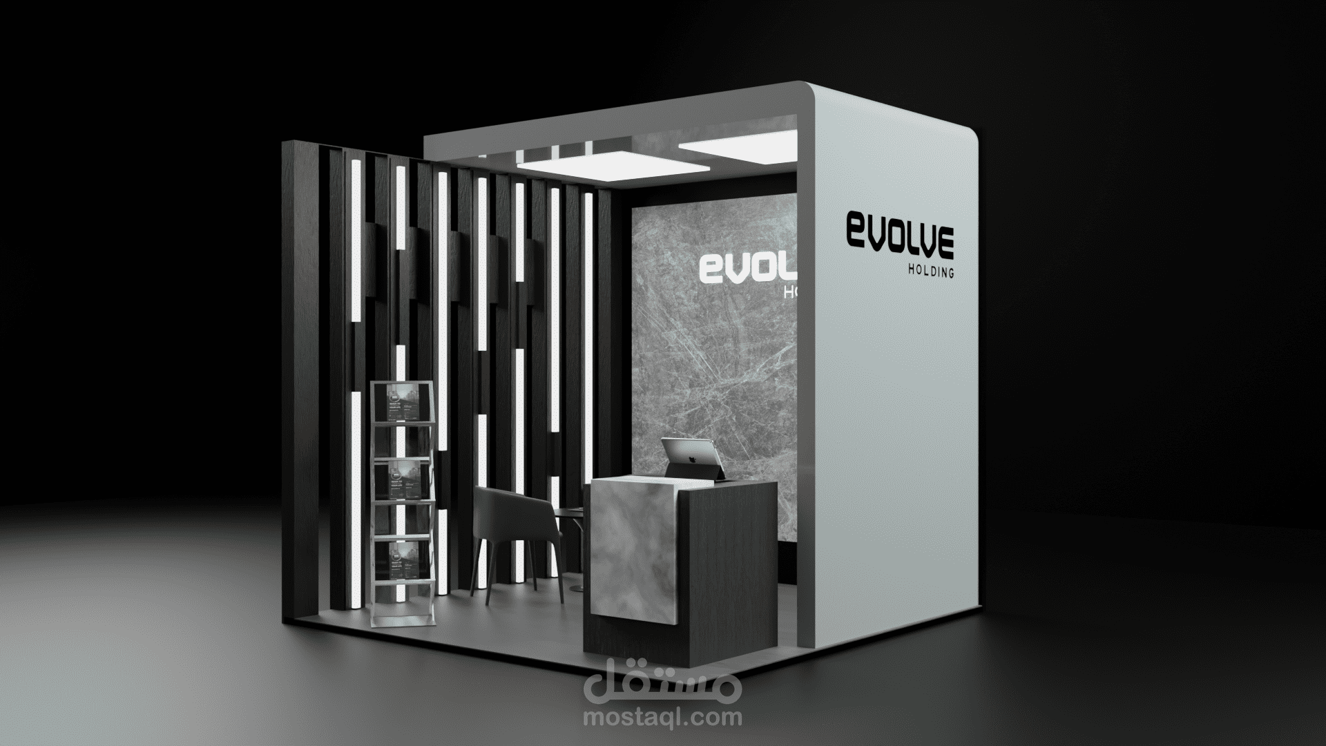 Evolve Holding Booth Event | 3D Modeling | مستقل