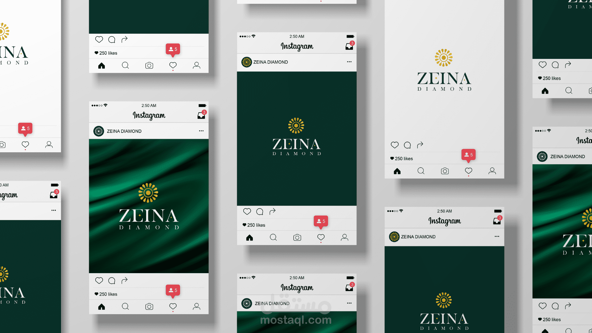 luxery jewelry logo desigen | for Zeina Diamond | مستقل