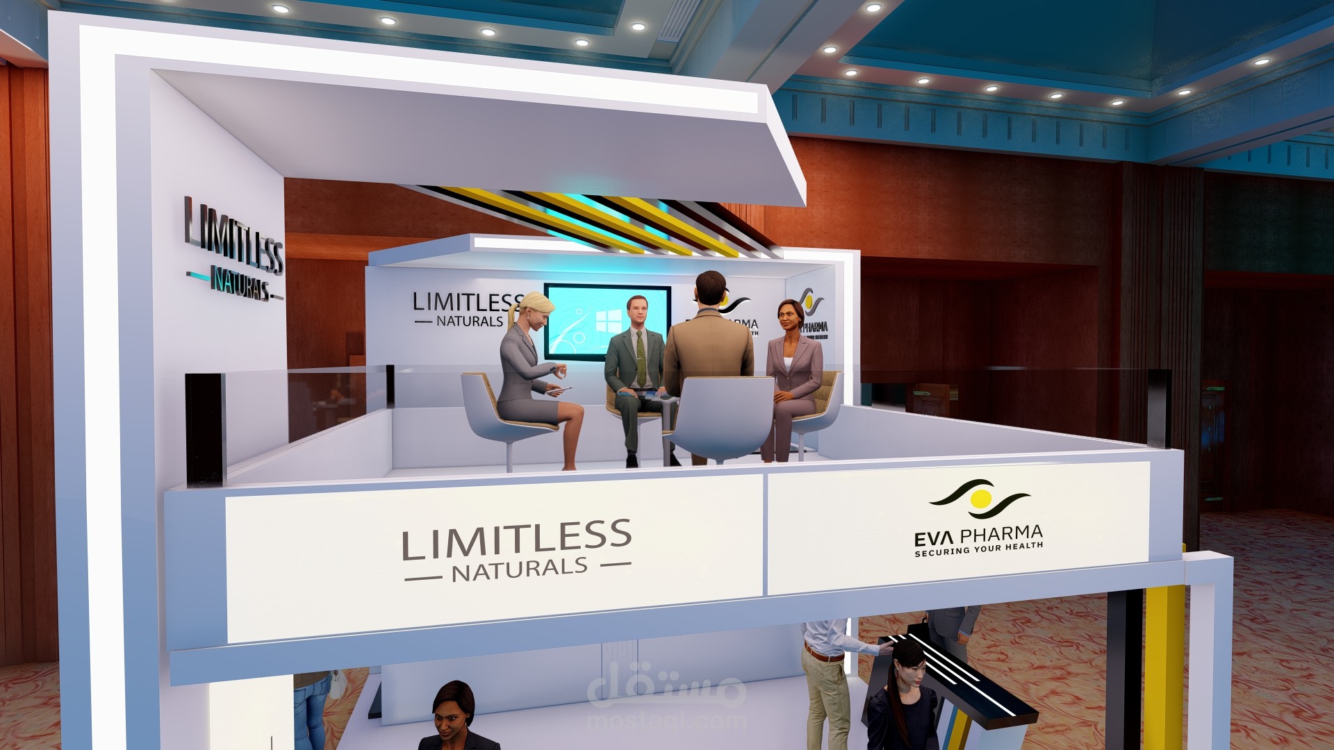 Eva Pharma and limitless naturals dia egypt booth | مستقل
