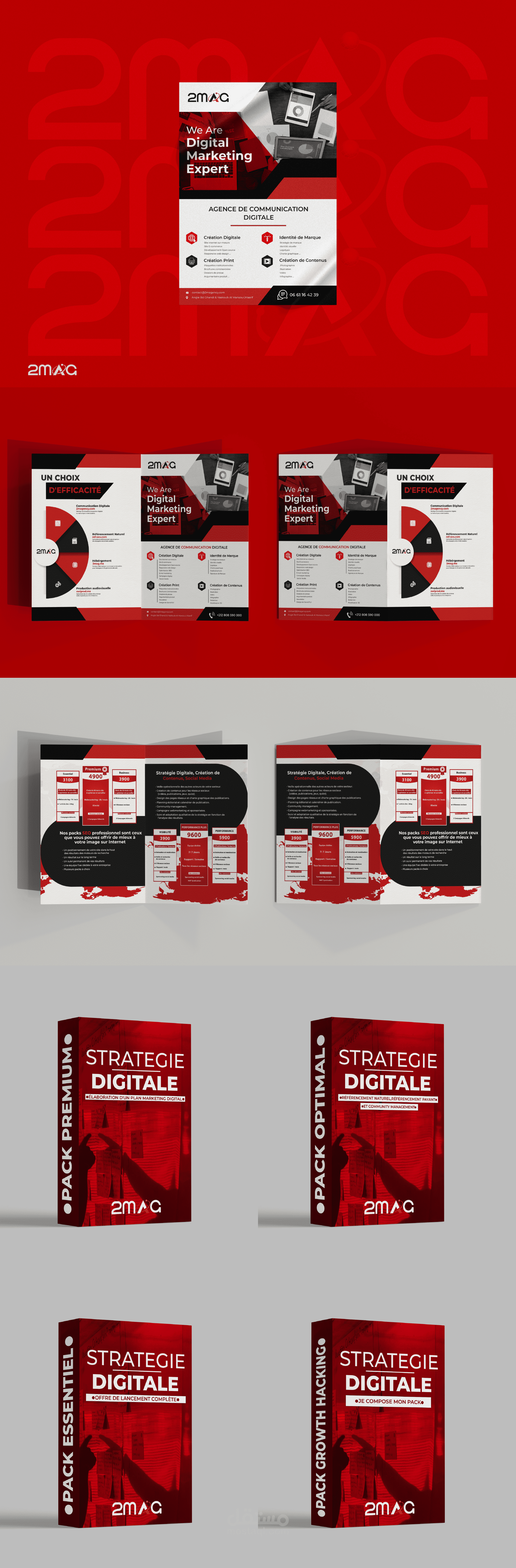 Create Digital packs and flyer for marketing Digital Agency 2MAG | مستقل