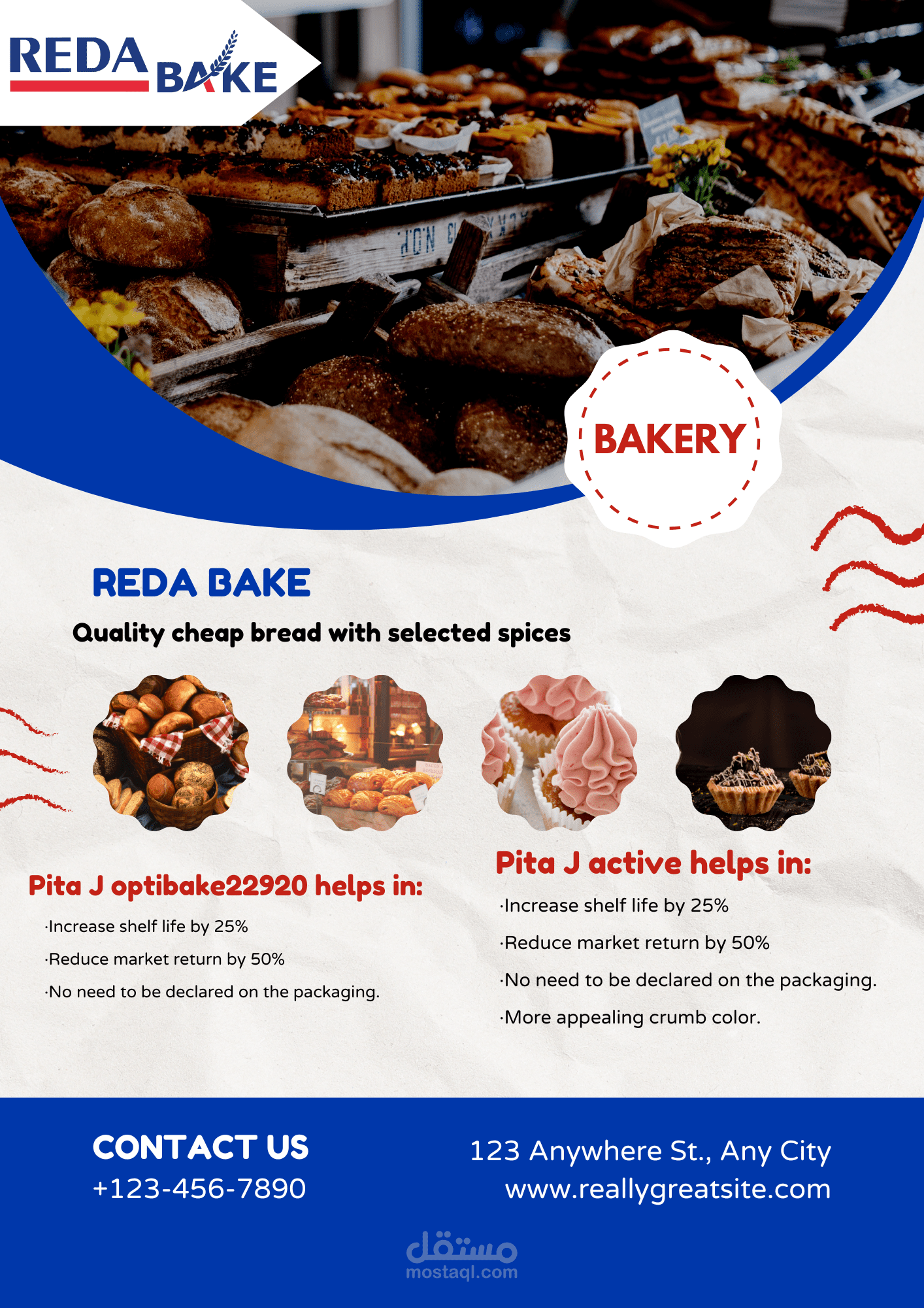 REDA BAKE flyer design | مستقل
