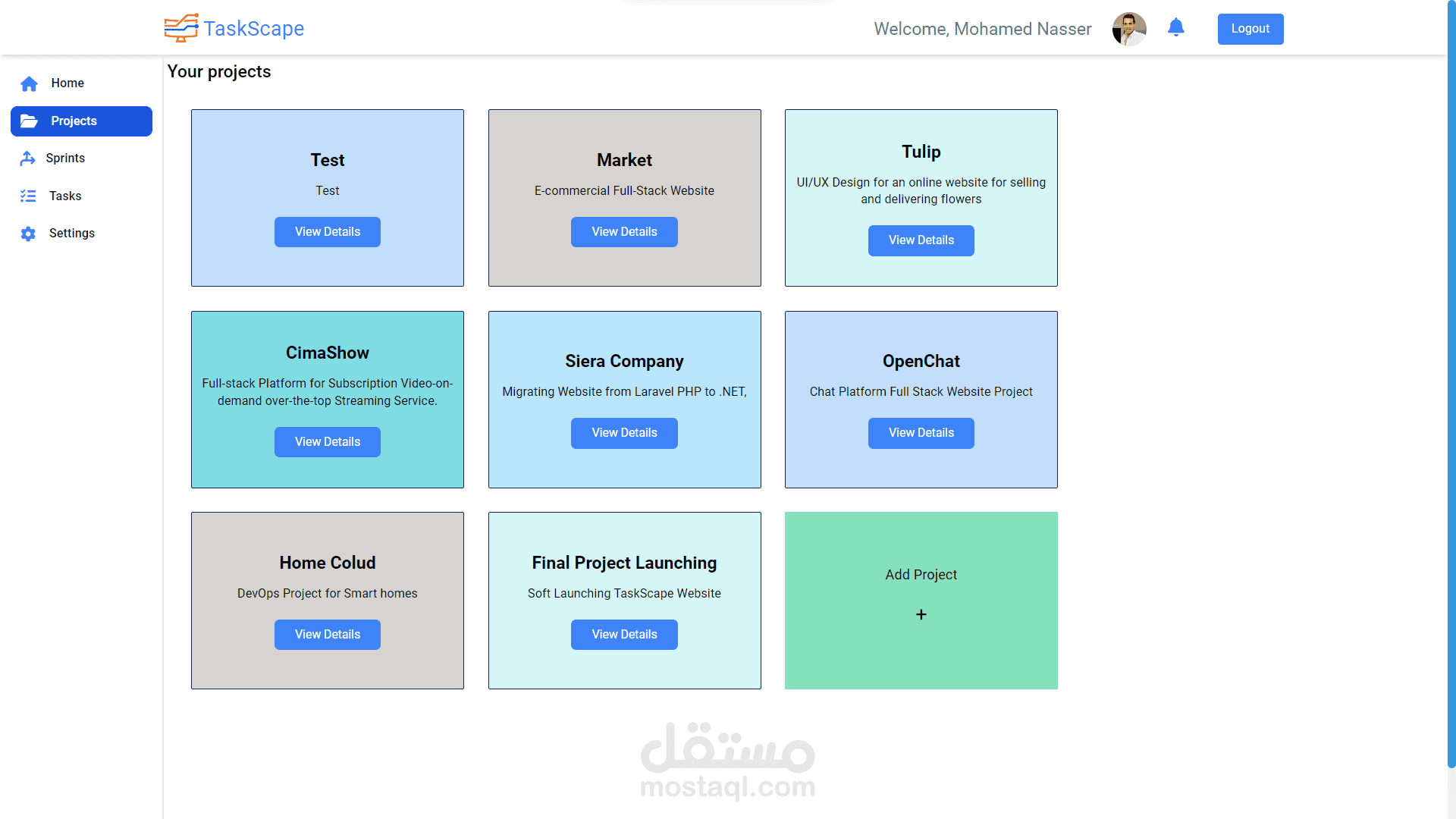 Taskscape (task managment system) | مستقل