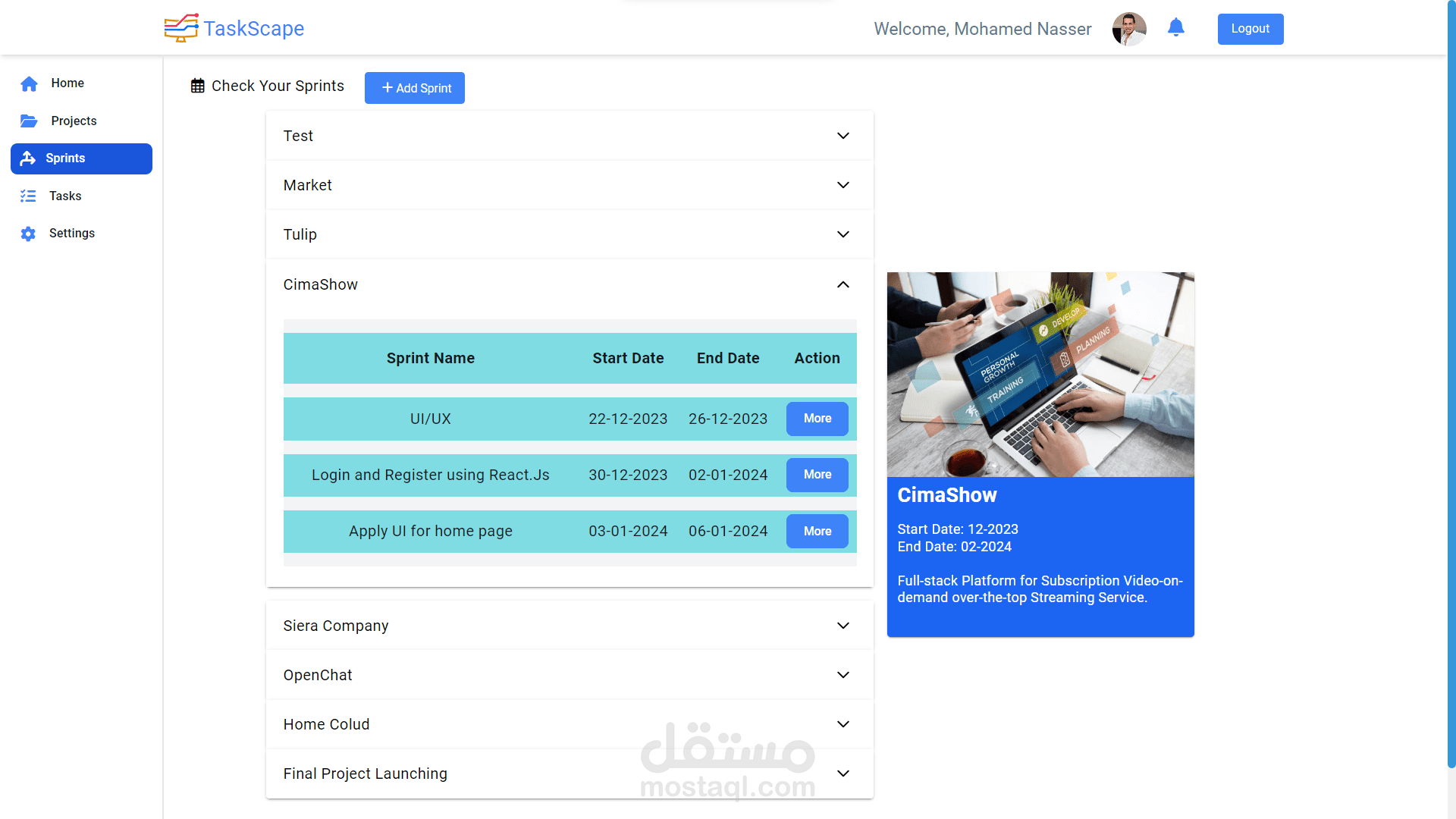 Taskscape (task managment system) | مستقل