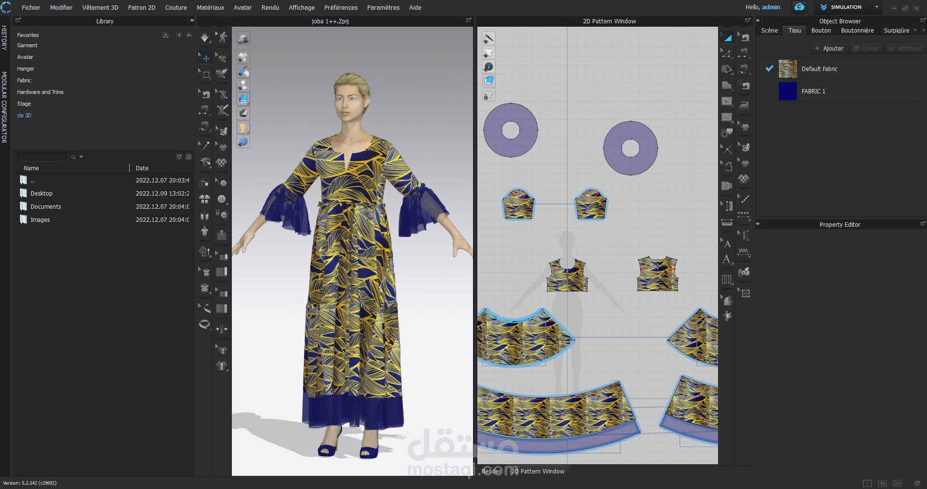 lectra système and clo 3D patterns | مستقل