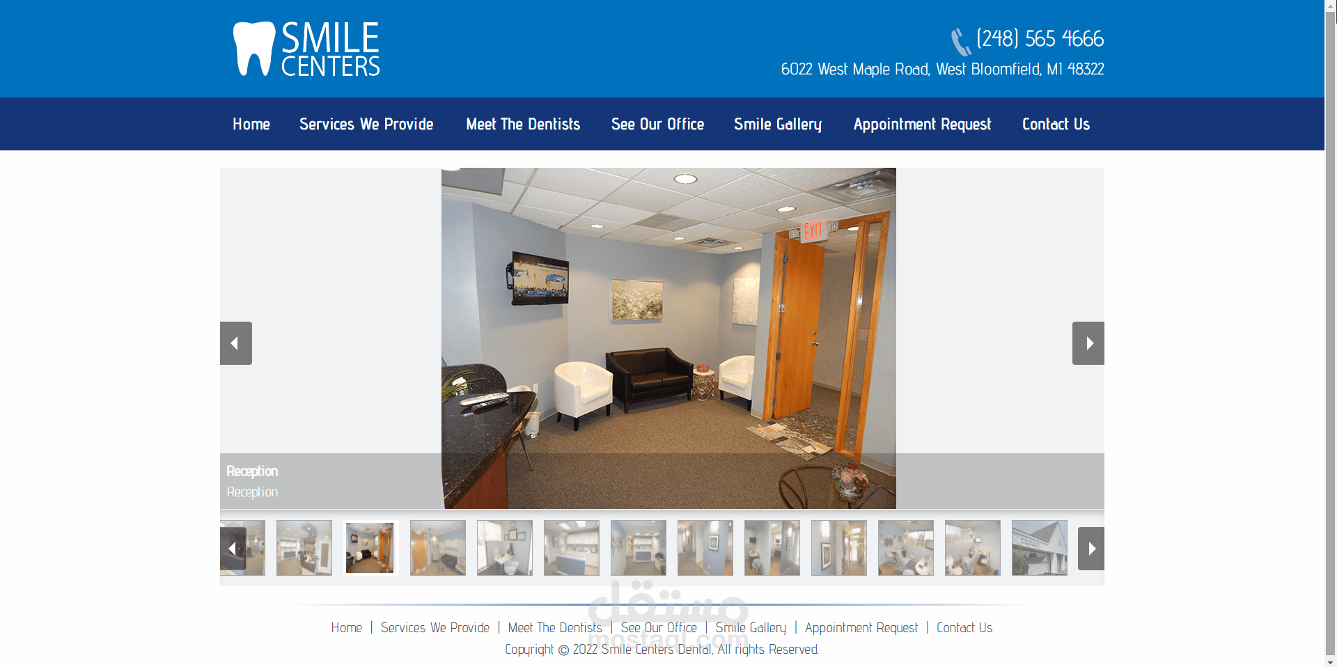 Smile Centers Dental Website | مستقل