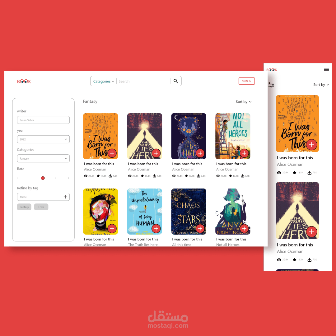 E-book library Website | مستقل E-book library Website | مستقل