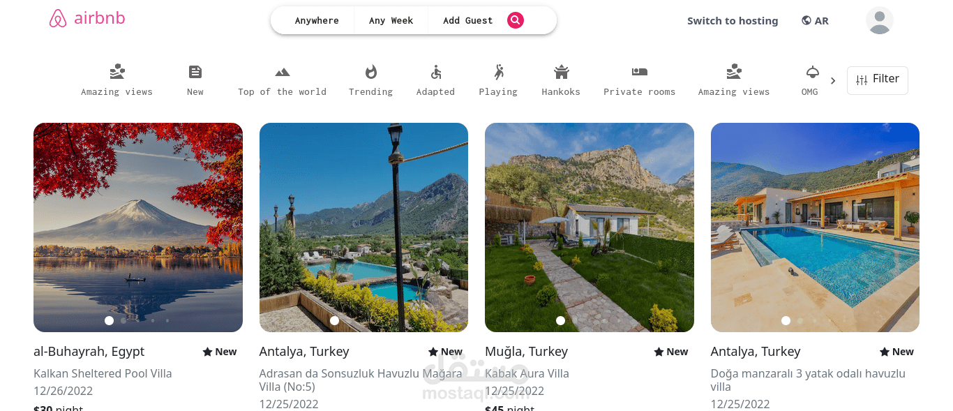Full Stack Airbnb Clone | مستقل